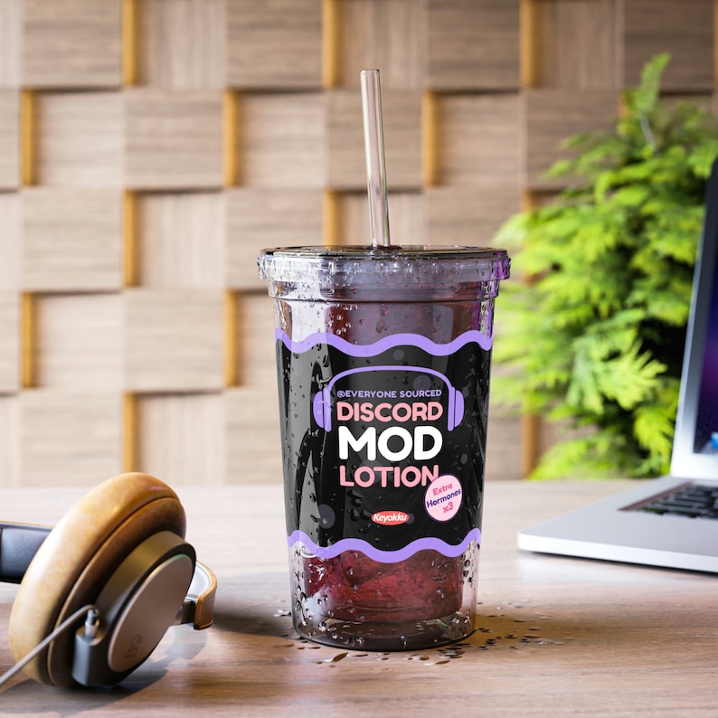 Discord Mod Lotion Boba Bubble Tea Cup Meme Gag Gift Twitch - Etsy