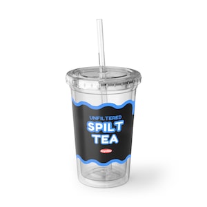 Spilt Tea Boba Bubble Tea Cup Meme Gag Gift Twitch Vtuber Gamer ...