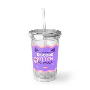 Discord Kitten Formula Boba Bubble Tea Cup Meme Gag Gift Twitch Vtuber ...