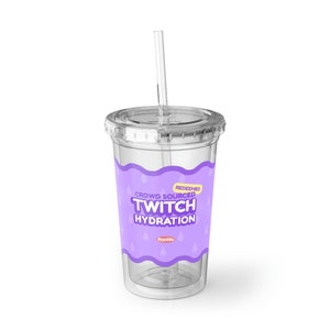 Twitch Hydration Boba Bubble Tea Cup Meme Gag Gift Twitch Vtuber Gamer ...