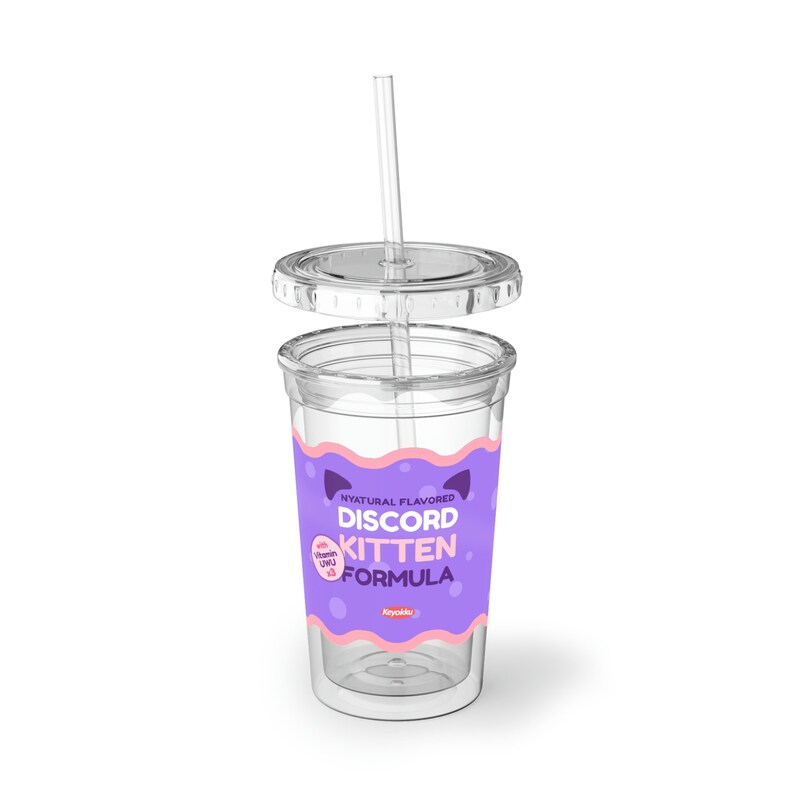 Discord Kitten Formula Boba Bubble Tea Cup Meme Gag Gift - Etsy