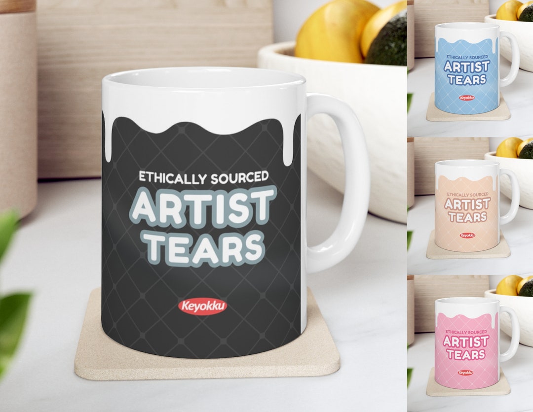 Artist Tears Mug Meme Gag Gift Twitch Vtuber Gamer Streamers Fans - Etsy