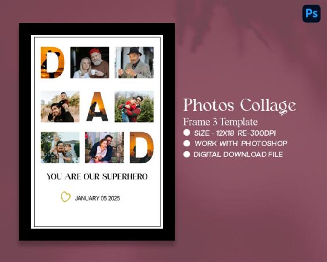 12x18 Photo Collage Templates Photo Storyboard Digital Collages Photo ...
