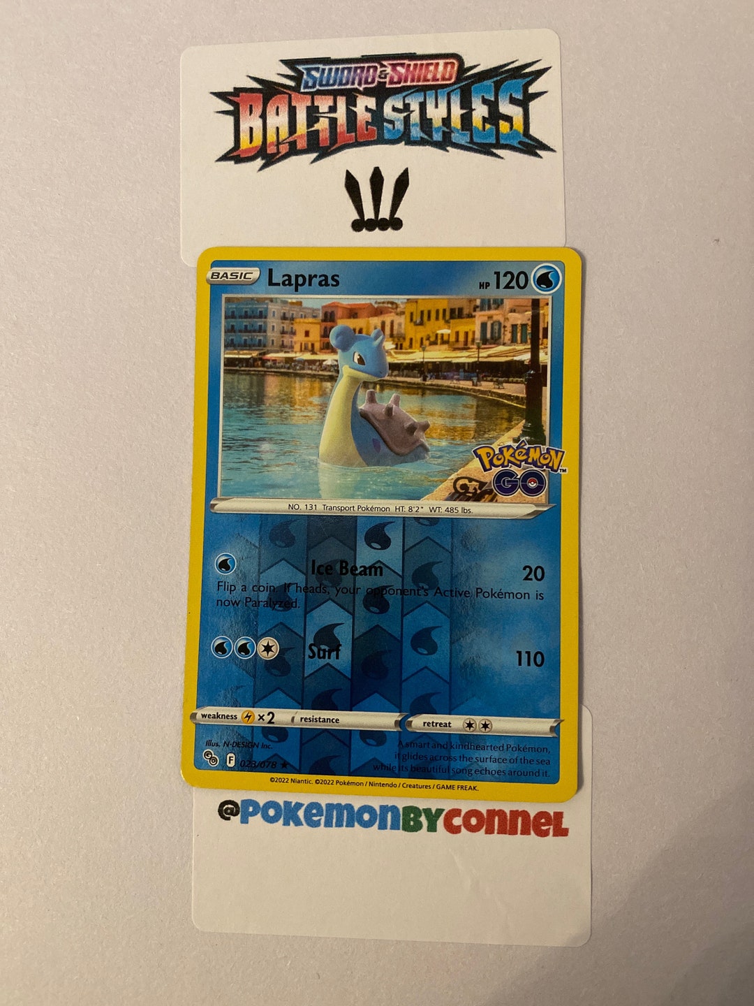 Pokemon Card Pokemon Go Lapras shiny No :23 - Etsy