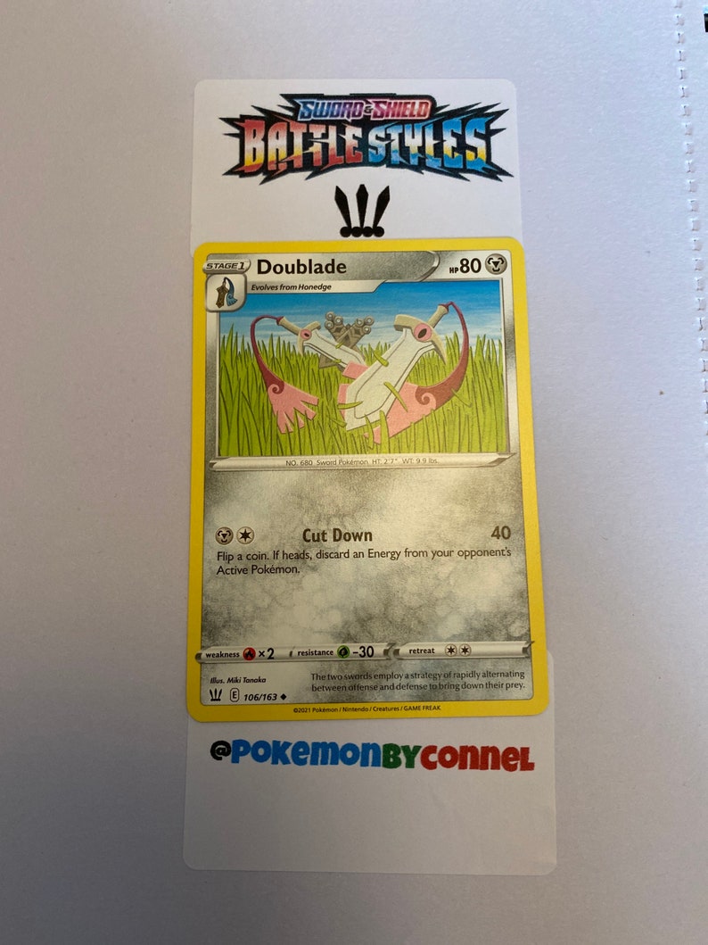 Pokemon Card Battle Styles Doublade No: 106 - Etsy