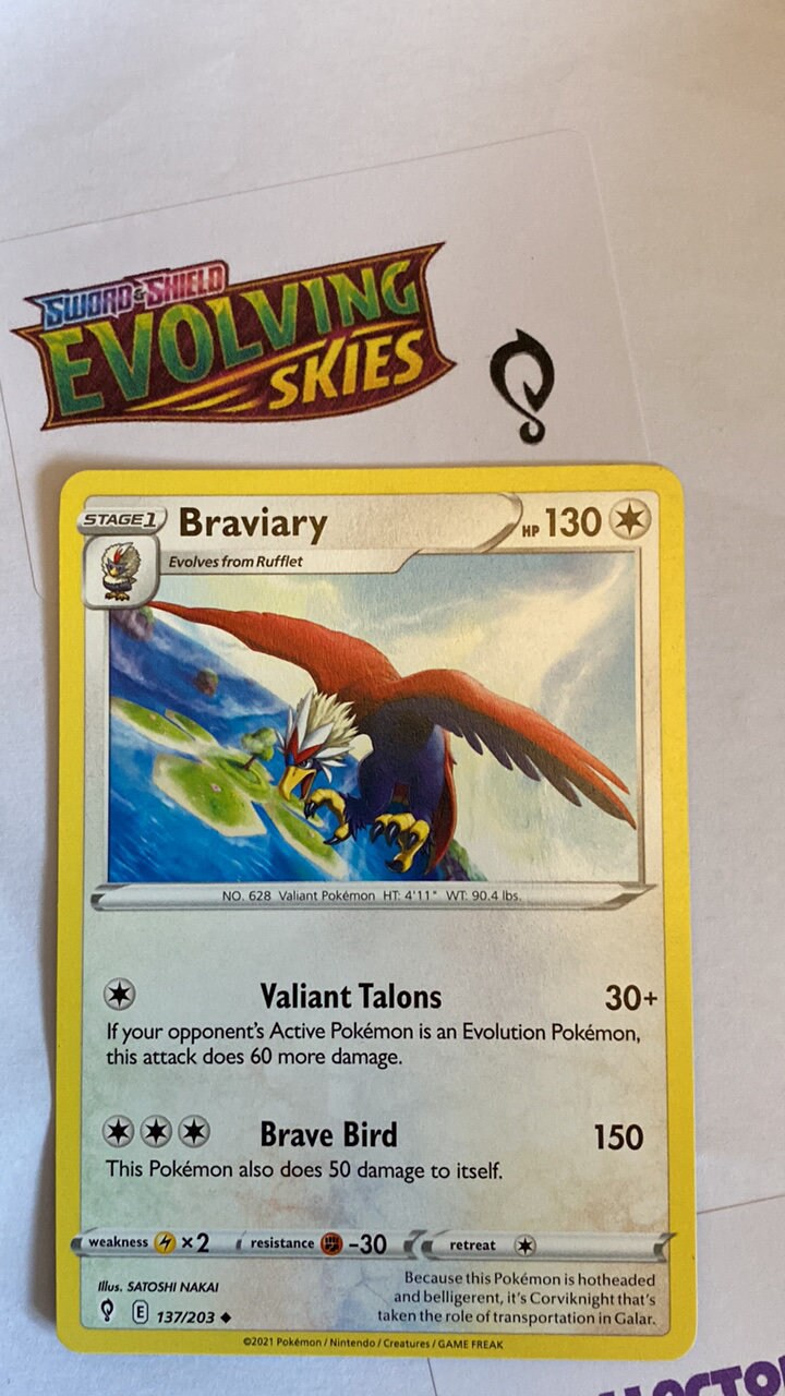 Braviary Pokemon Card