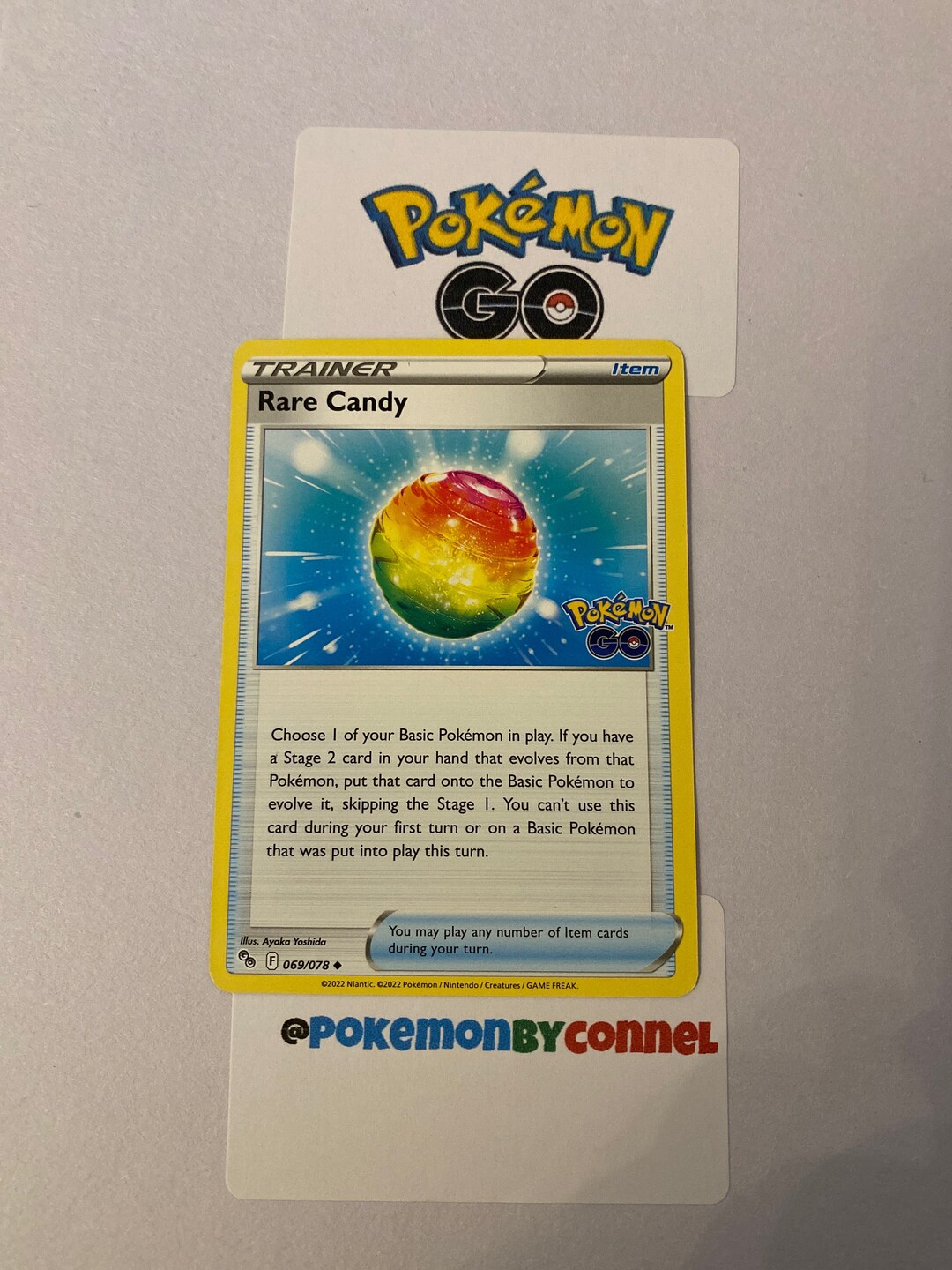 Pokemon Card Pokemon Go Rare Candy No:69 - Etsy