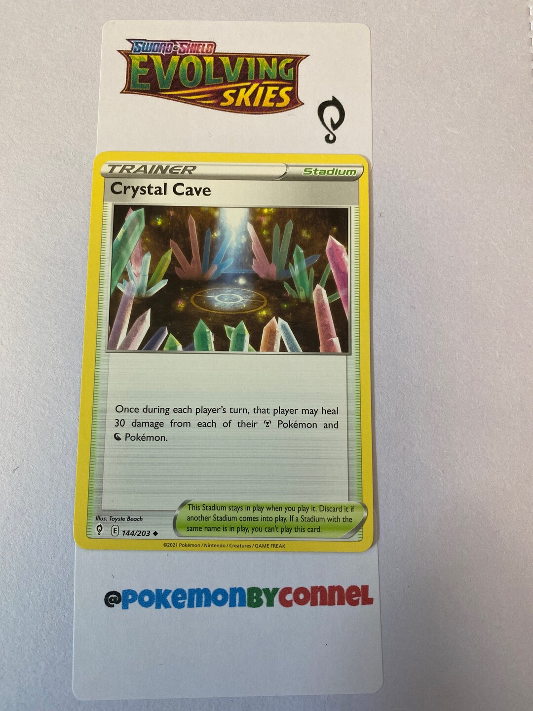Pokemon Card Evolving Skies Crystal Cave No:144 - Etsy