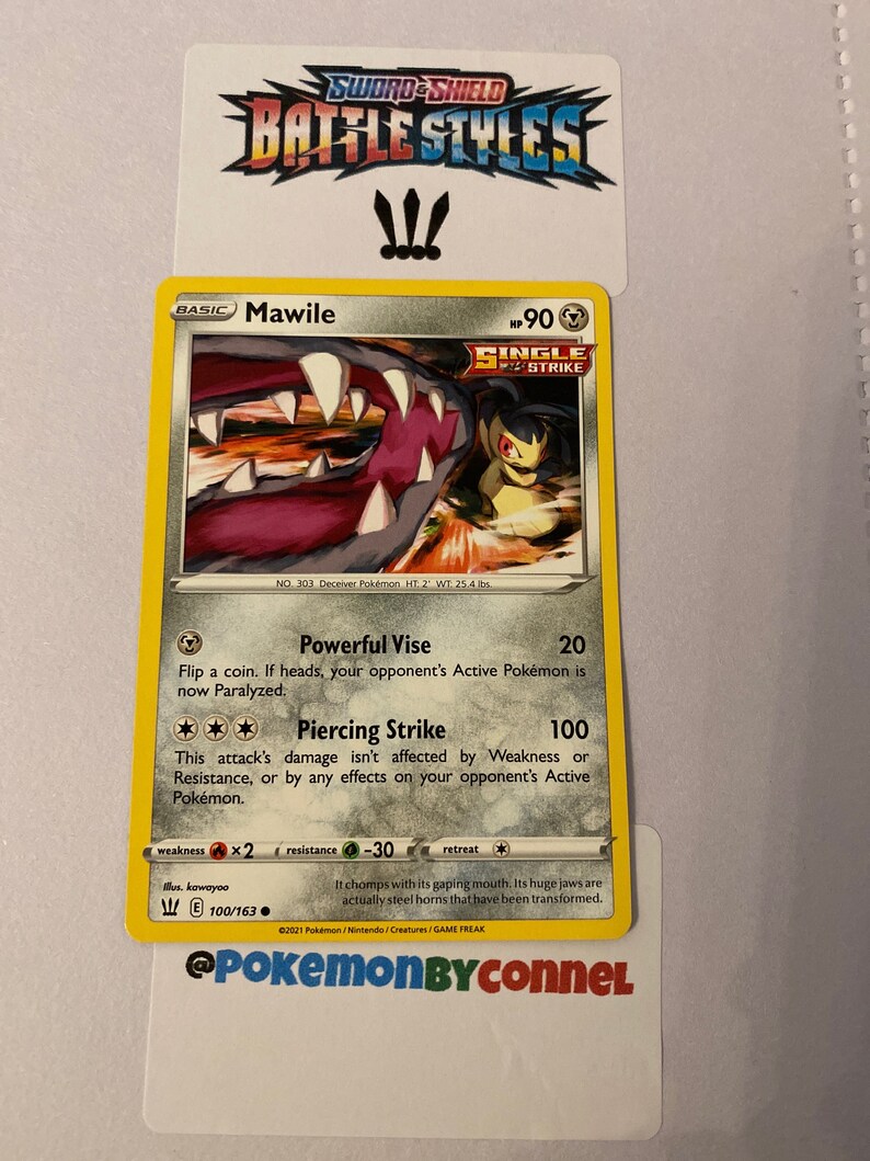 Pokemon Card Battle Styles Mawile No: 100 - Etsy