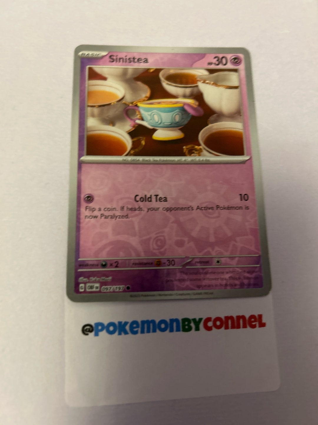Pokemon Card Obsidian Flames Shiny Sinistea No:97 - Etsy