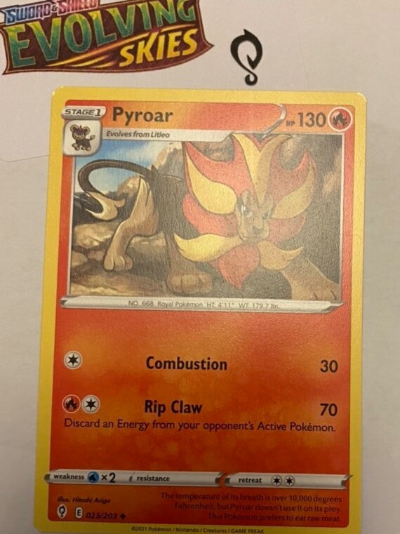 Pyroar Pokemon Card