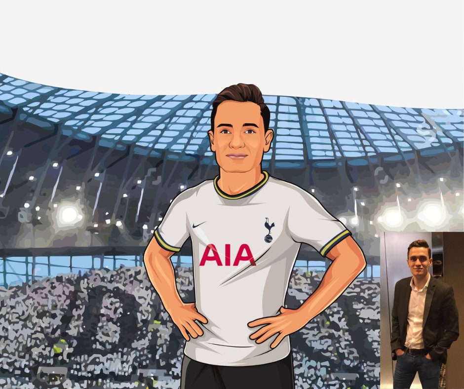 Custom Football Portrait, Customised Portrait, Custom Soccer Portrait ...