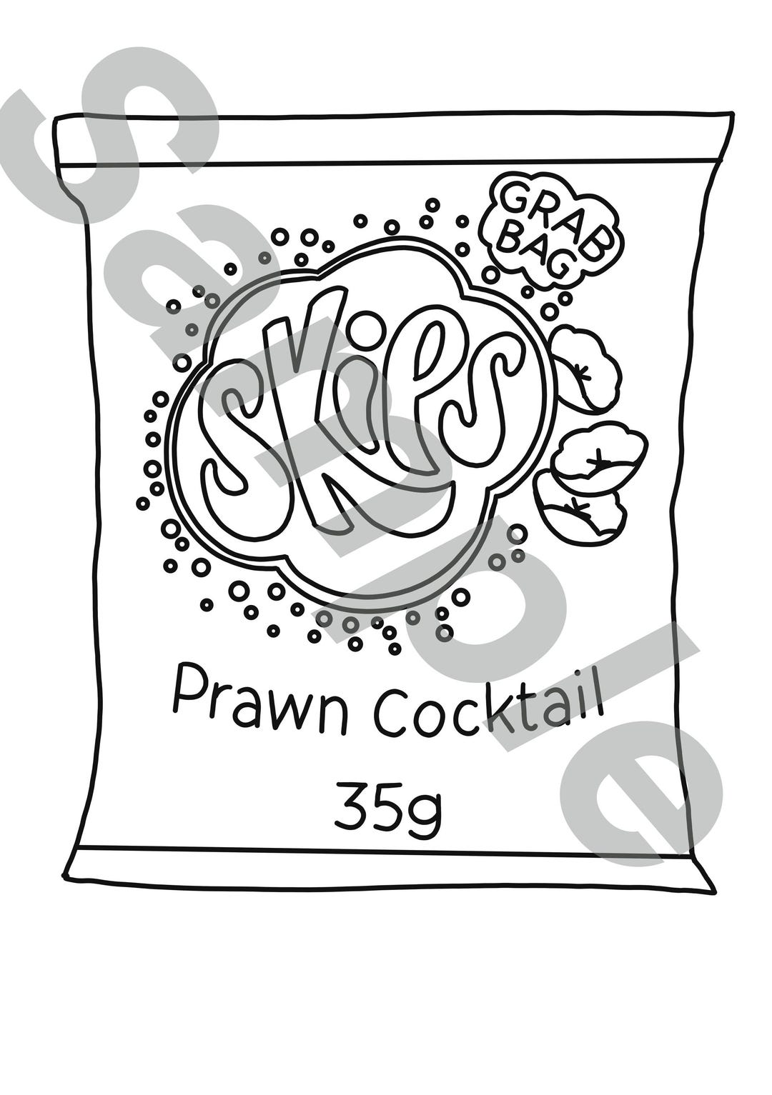 Skips Crisps Digital Download Colouring Page - Etsy