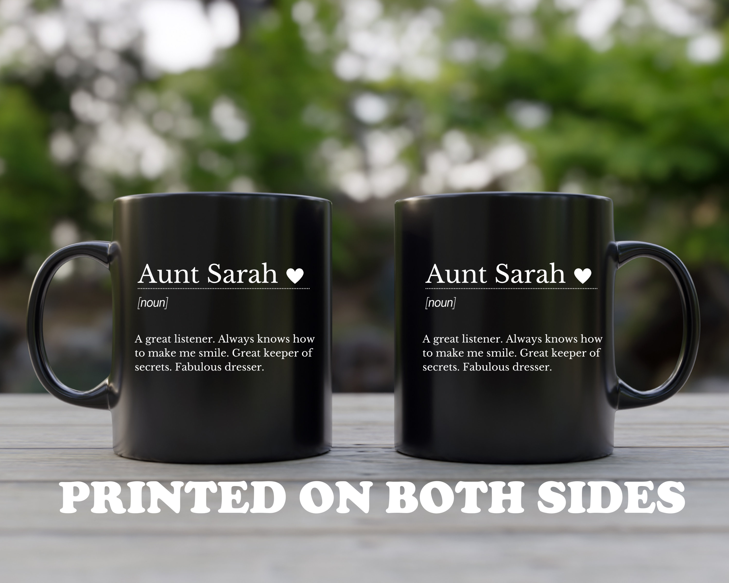 Personalized Aunt Name Definition Mug, Custom Great Aunt Name Coffee ...