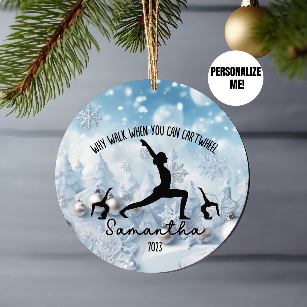 Tumbling Ornament Personalized Gymnastics Ornament - Etsy
