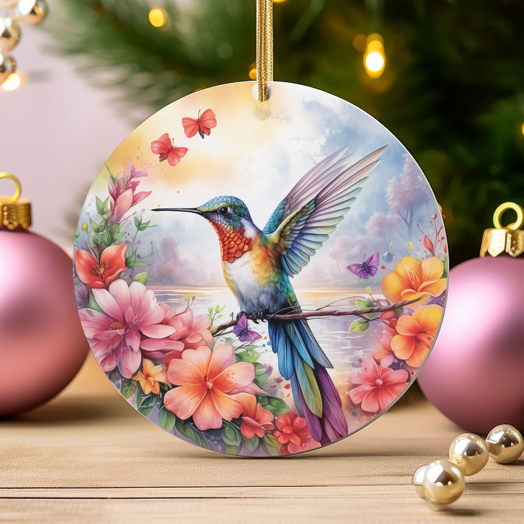 Hummingbird Ornament, Humming Bird Ornament Christmas, Ornament ...