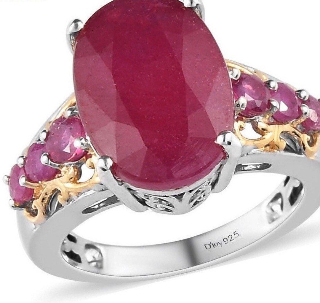 Rich Pink Niassa Ruby Ring (10+ CTW) Size 10 - Etsy