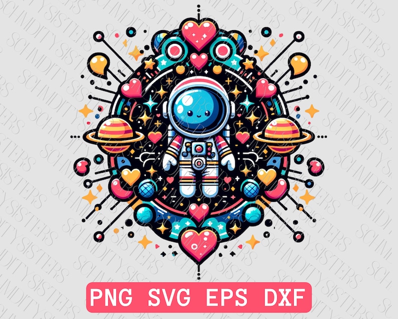 Valentines Day SVG Space Theme Design Love and Valentine's Decor ...