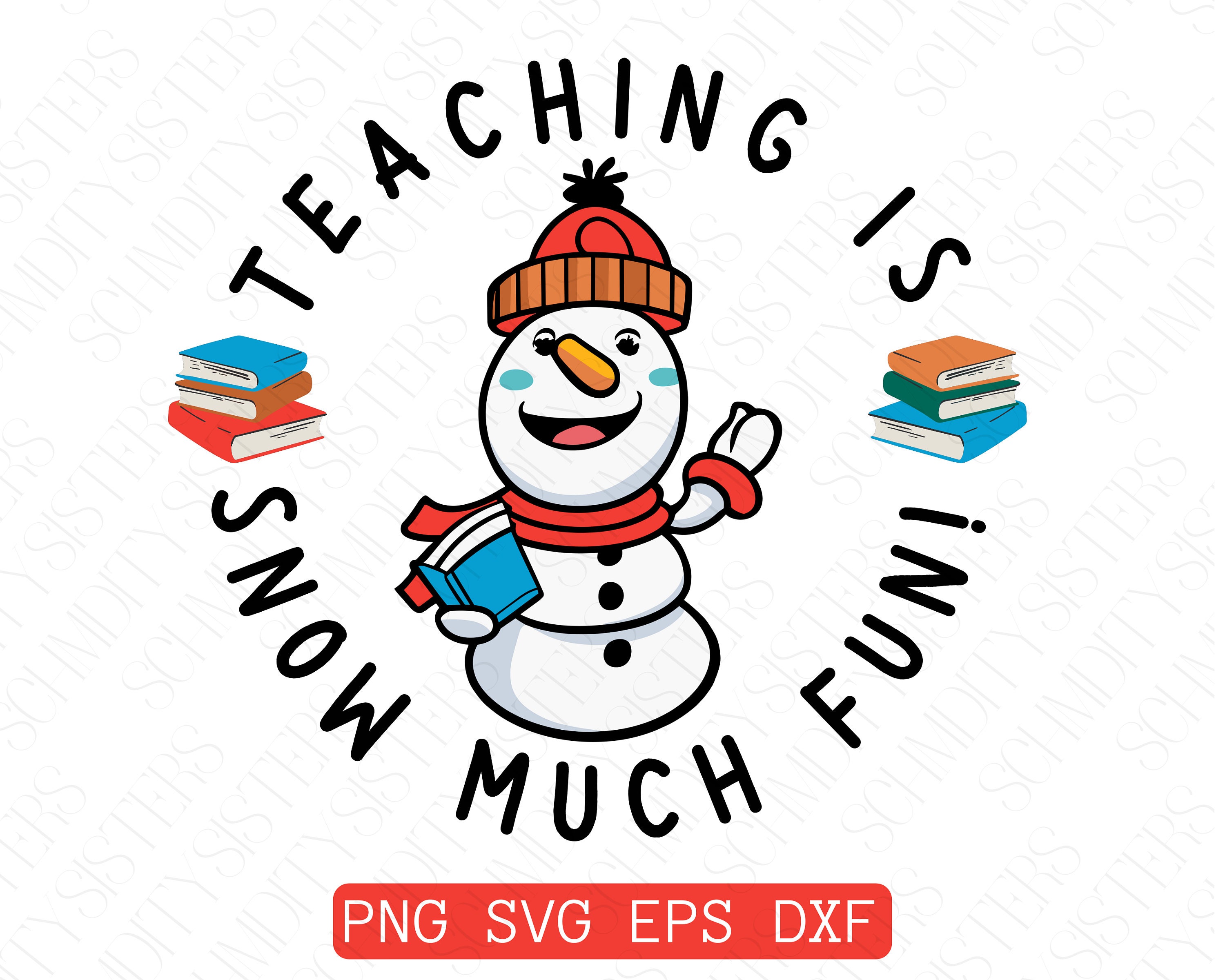 Christmas Teacher Design SVG Teaching is Snow Much Fun Sublimation ...