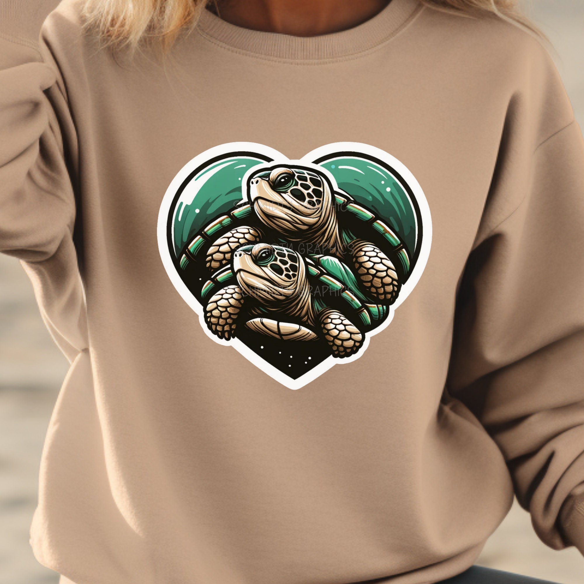 Sea Turtles SVG Heart Design Clipart PNG Animal Kid Room Decor Turtle ...