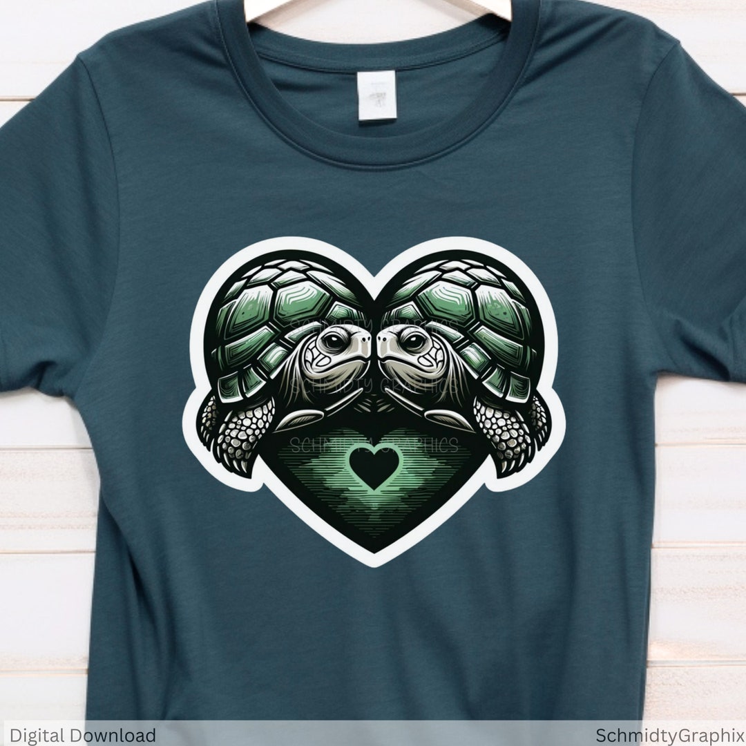 Sea Turtles SVG Heart Design Clipart PNG Animal Kid Room Decor Turtle ...