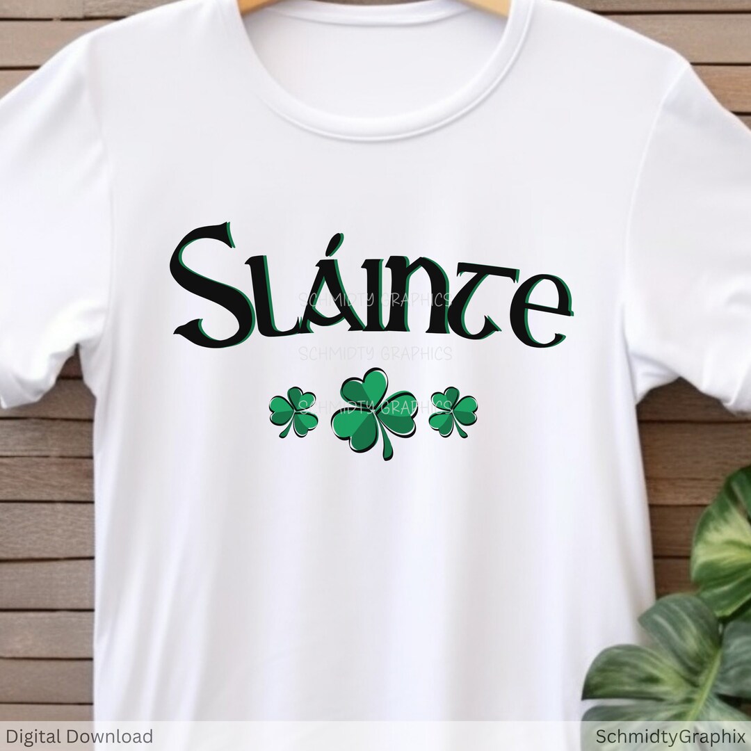 St Patricks Day Slainte PNG Shamrock SVG Vintage Cheers Irish Trendy St ...