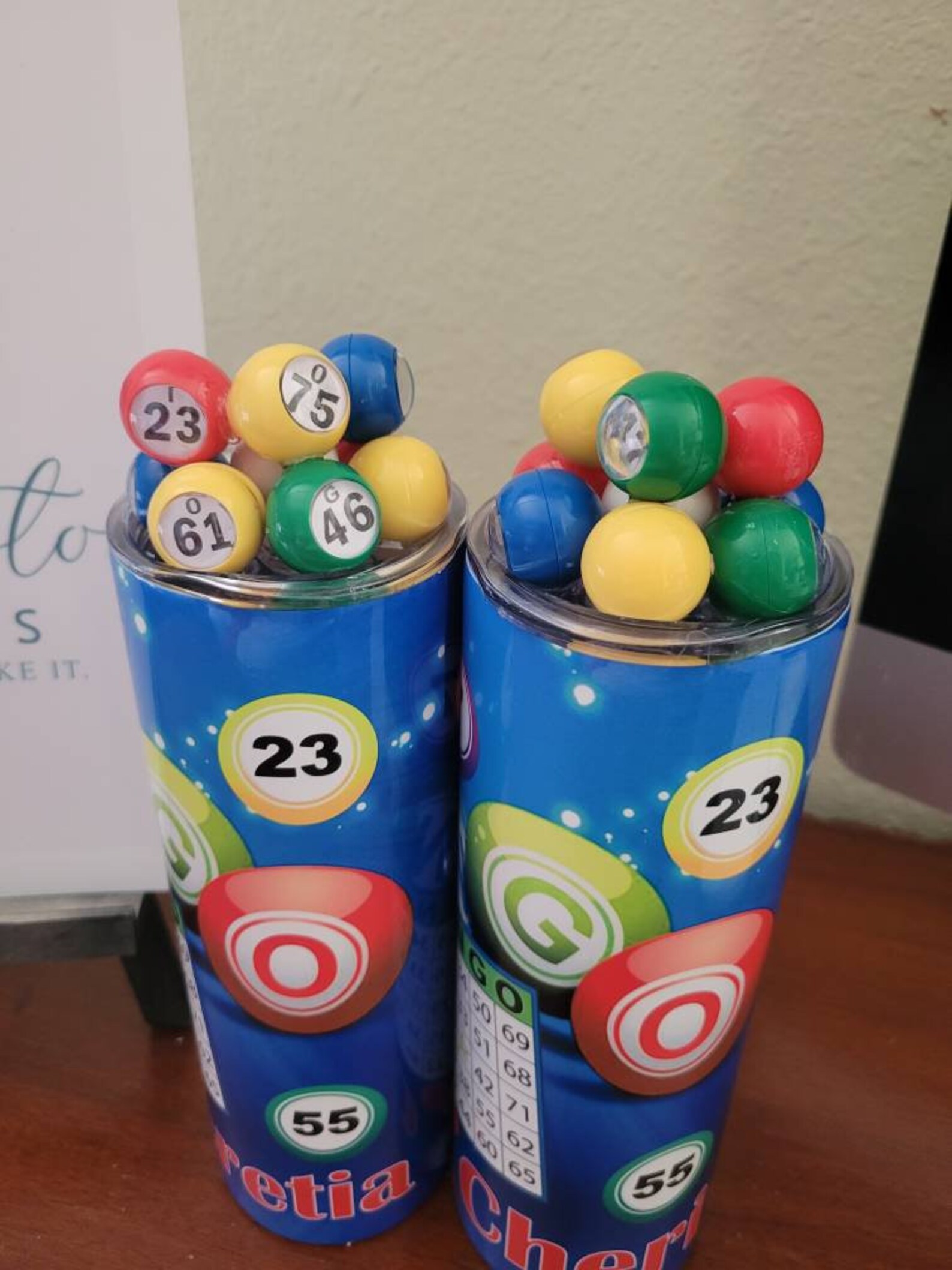 Bingo Tumbler With 3D Bingo Lid - Etsy
