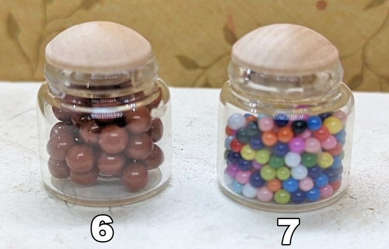 Dollhouse Candy in Glass Jars | Miniature Candies | Miniature Cookies ...