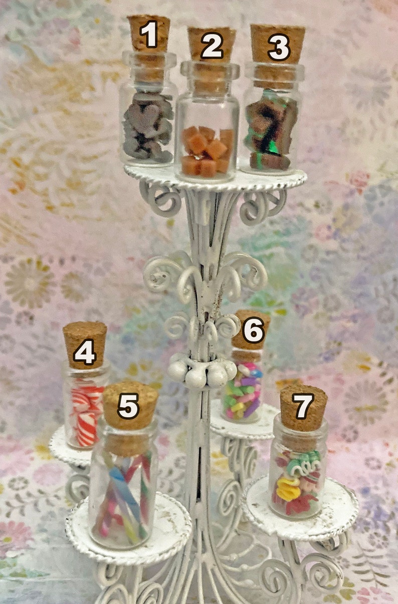 Dollhouse Candy in Glass Jars | Miniature Candies | Miniature Cookies ...