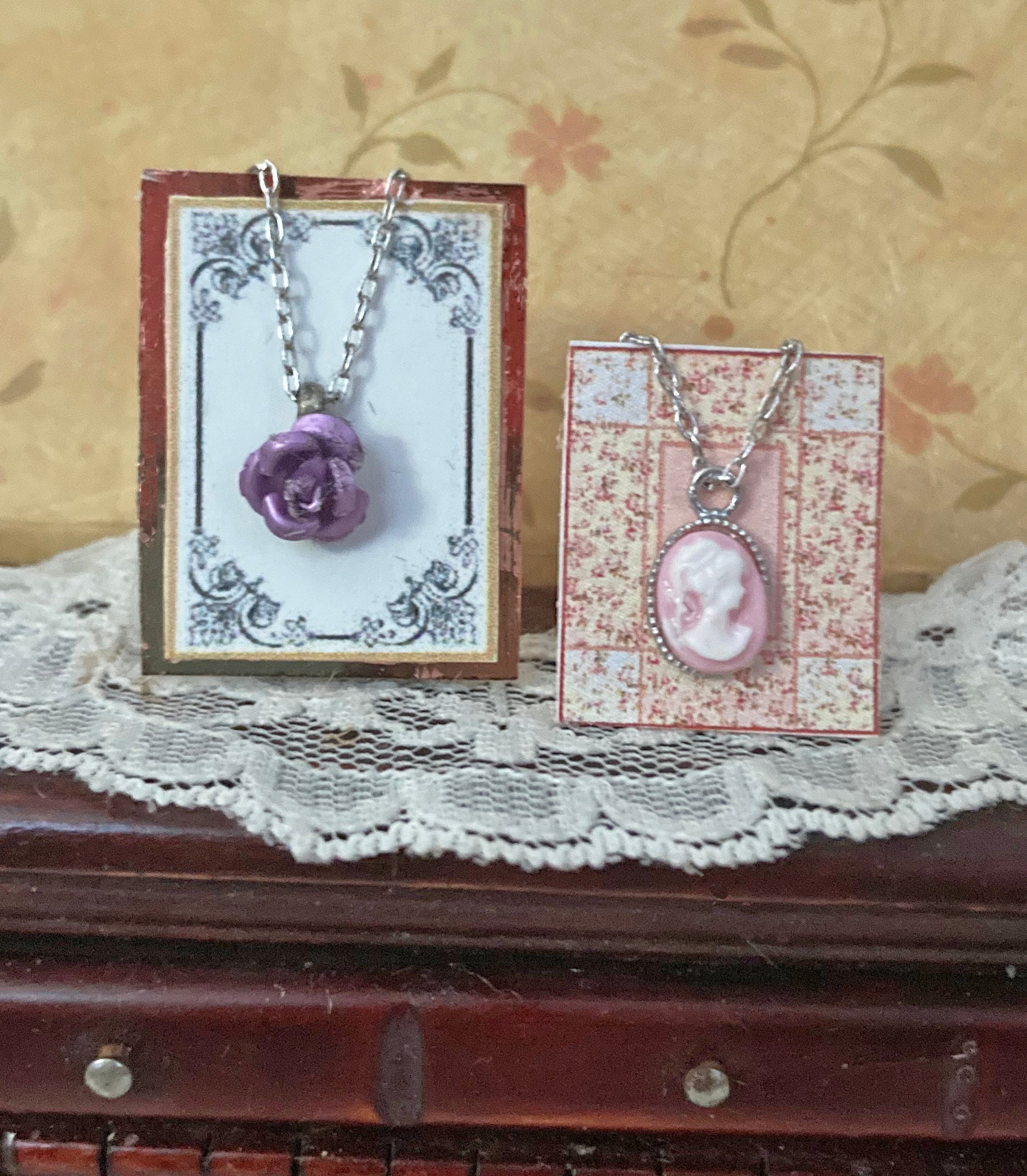 Dollhouse Necklace | Miniature Jewelry | Dollhouse Jewelry | Dollhouse ...