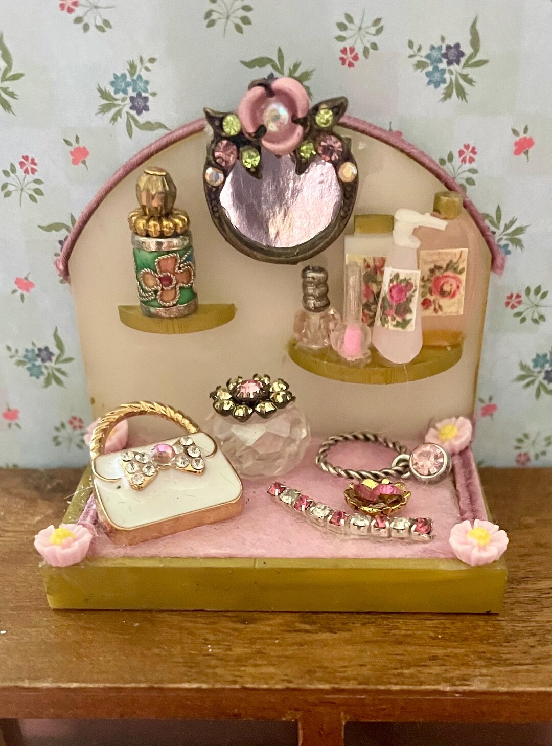 Dollhouse Boutique Display - Rose | Miniature Boutique Display ...