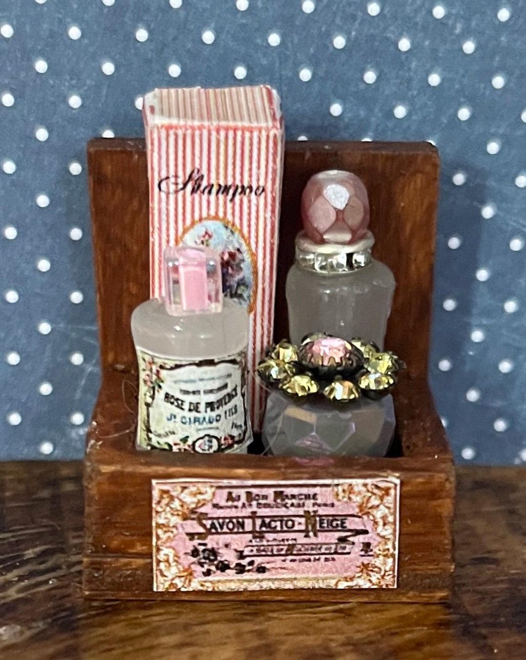 Dollhouse Perfume Display | Miniature Perfume Display | Dollhouse Shop ...