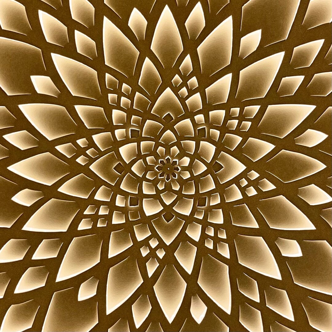 Papercut Art Wall Lamp - ‘inspired’ - Etsy