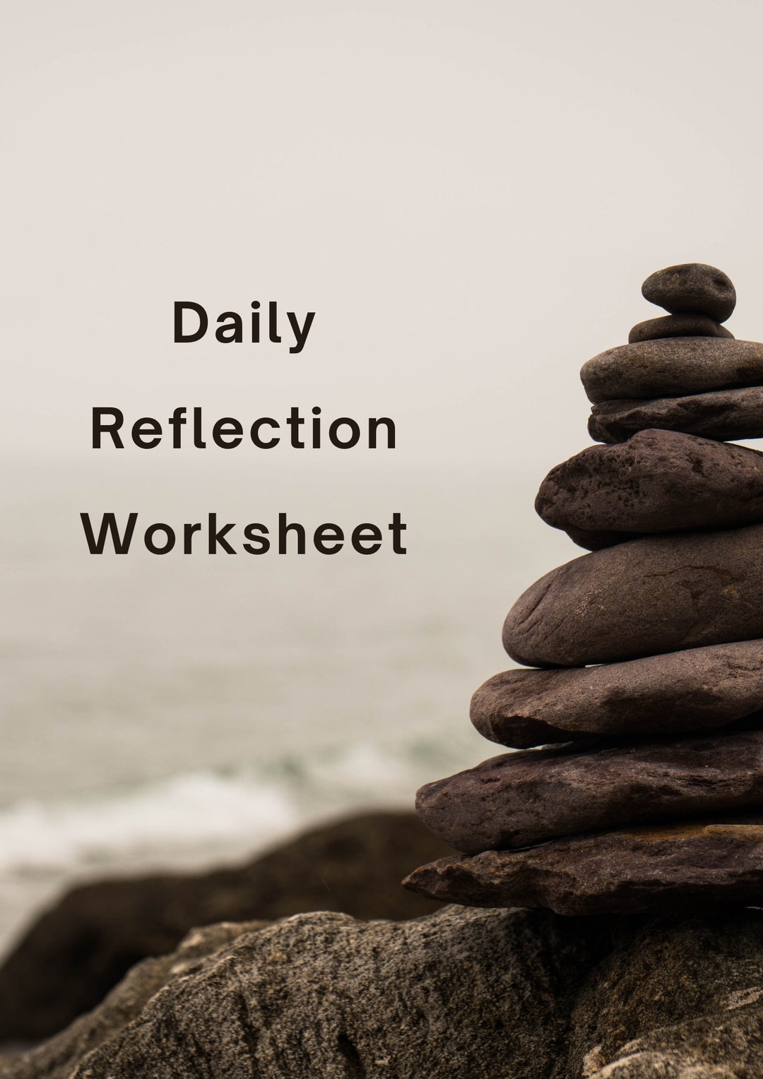 Daily Reflection Worksheet - Etsy
