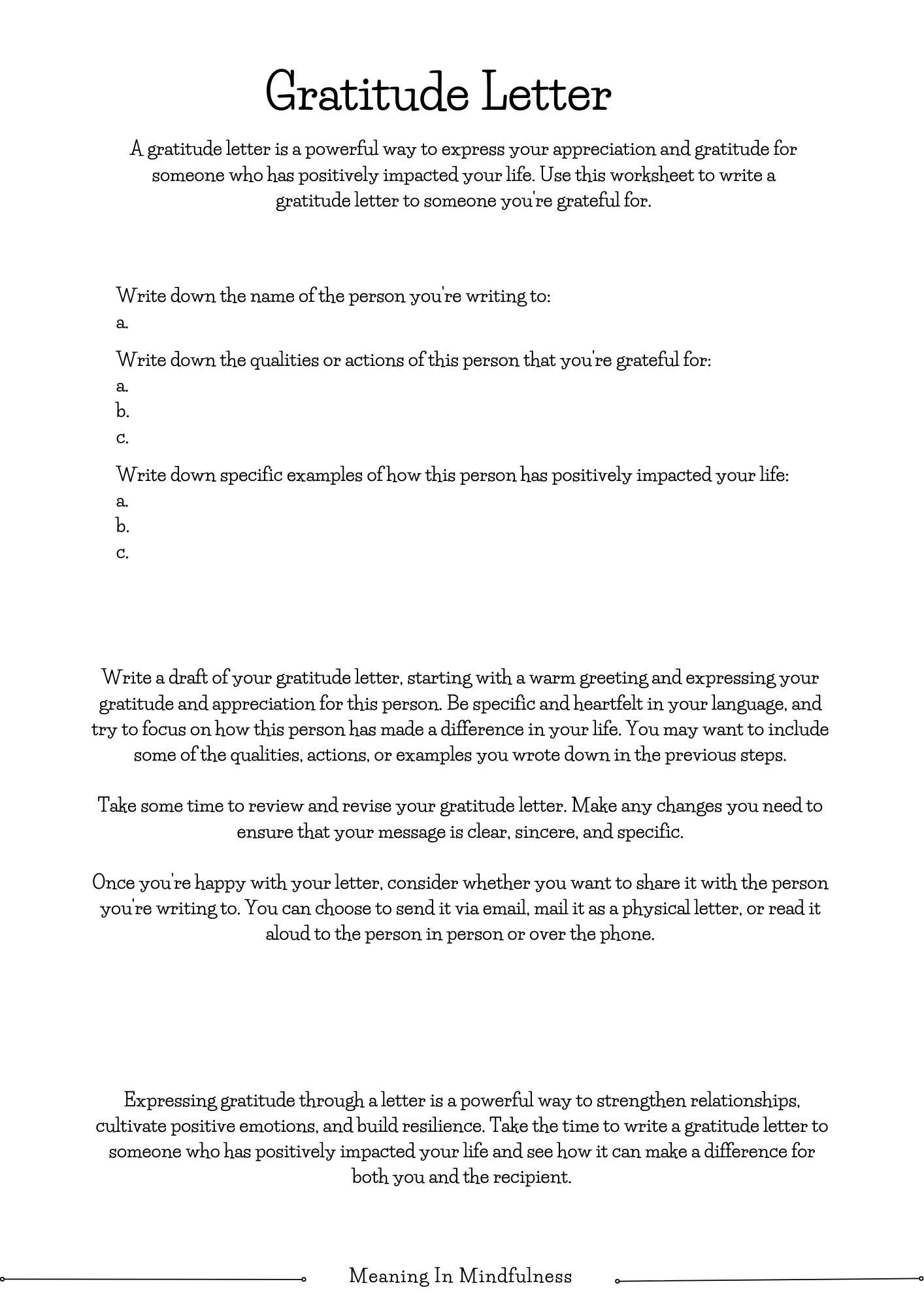 Gratitude Letter to Self - Etsy