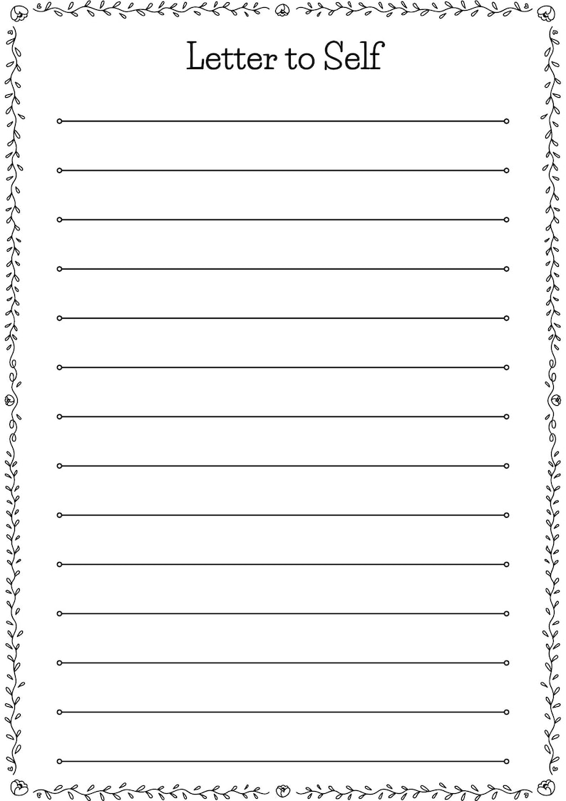 Gratitude Letter to Self - Etsy