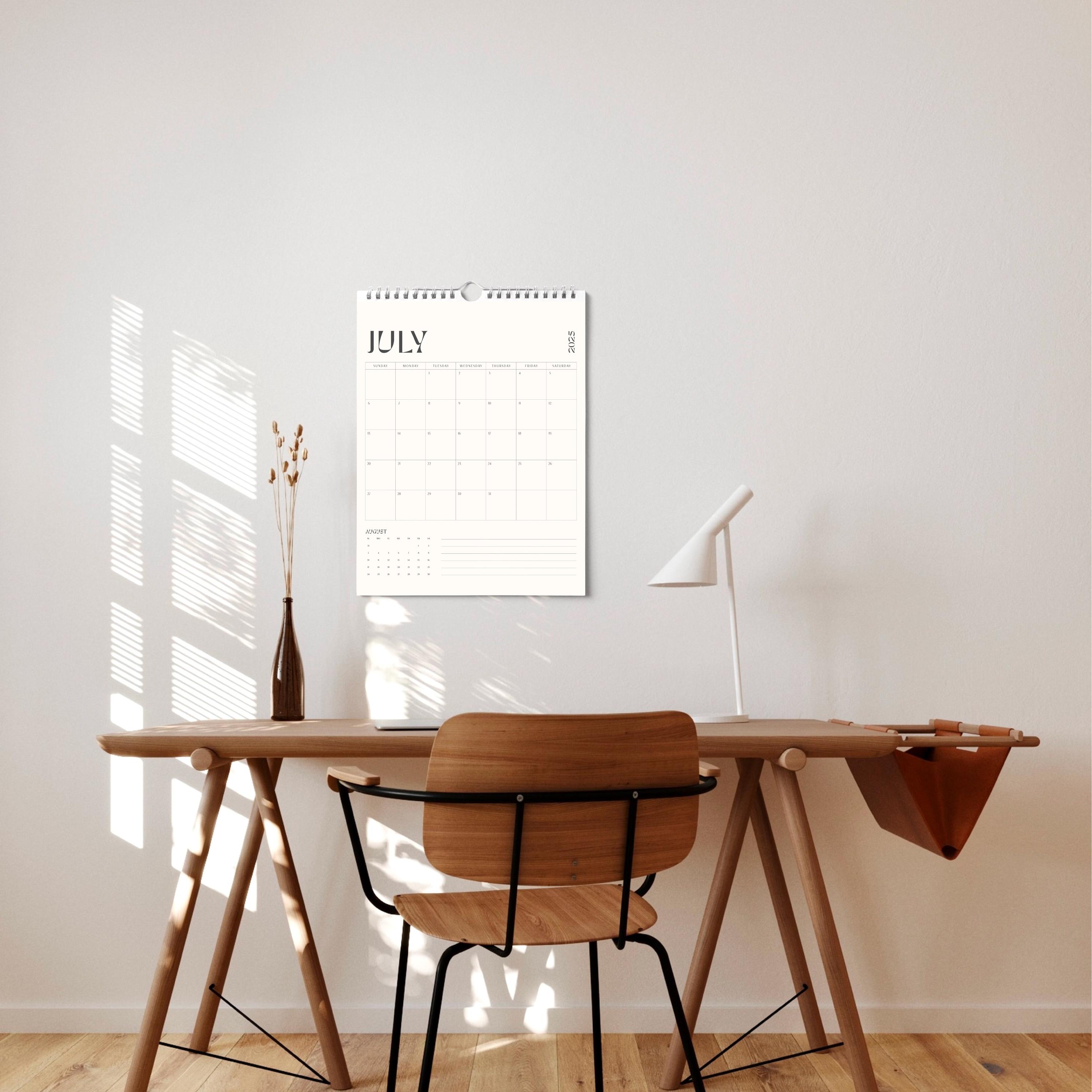 2026 Modern Wall Calendar: 12-month Elegant Vertical Annual Planner, 8 ...