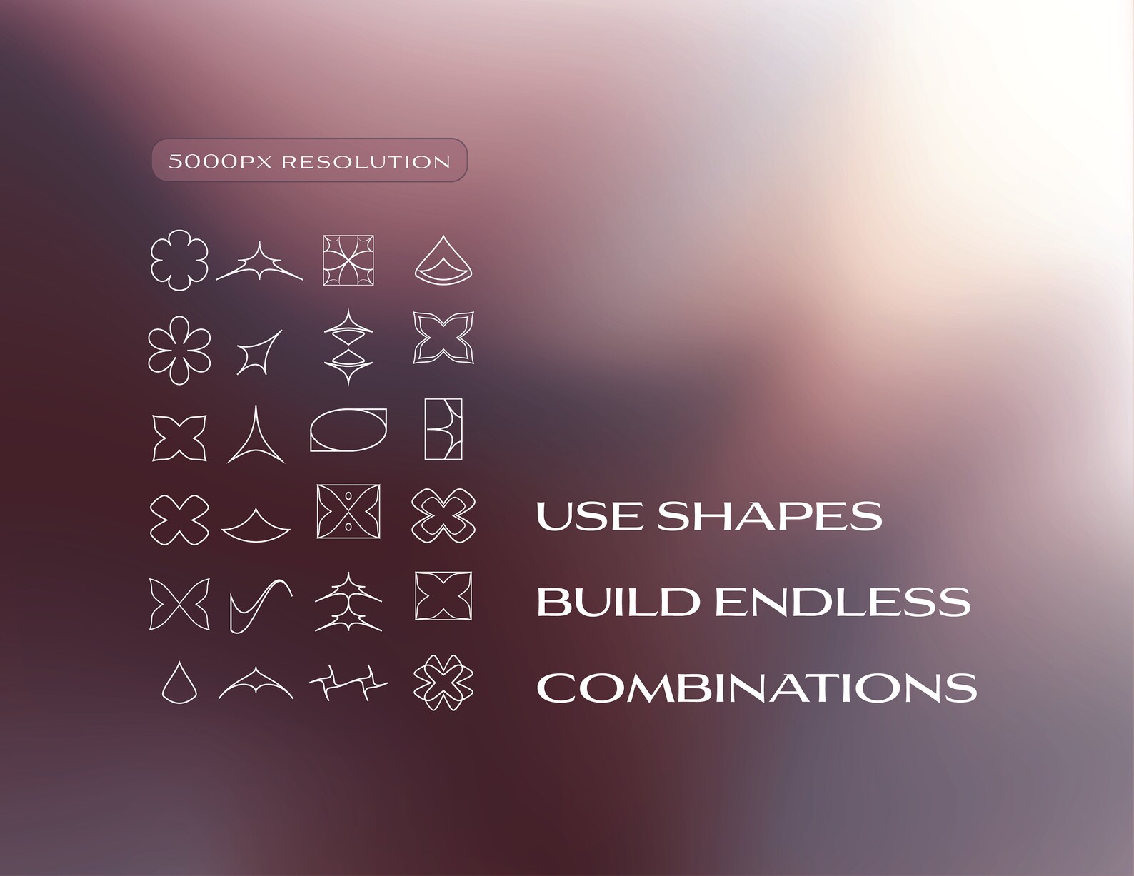 Abstract Aesthetic Shapes Vector Pack / Design Symbols / Acid Graphics ...