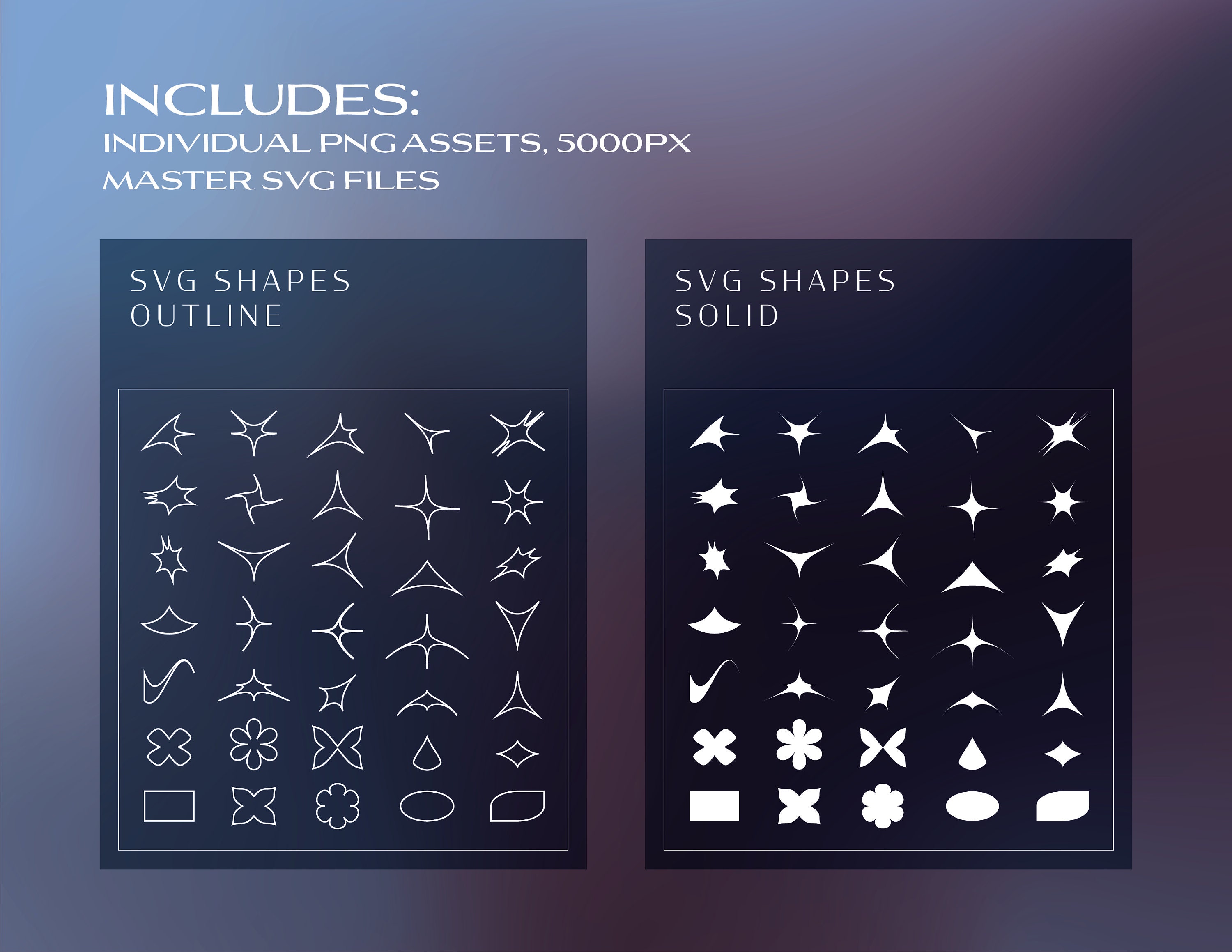 Abstract Aesthetic Shapes Vector Pack / Design Symbols / Acid Graphics ...