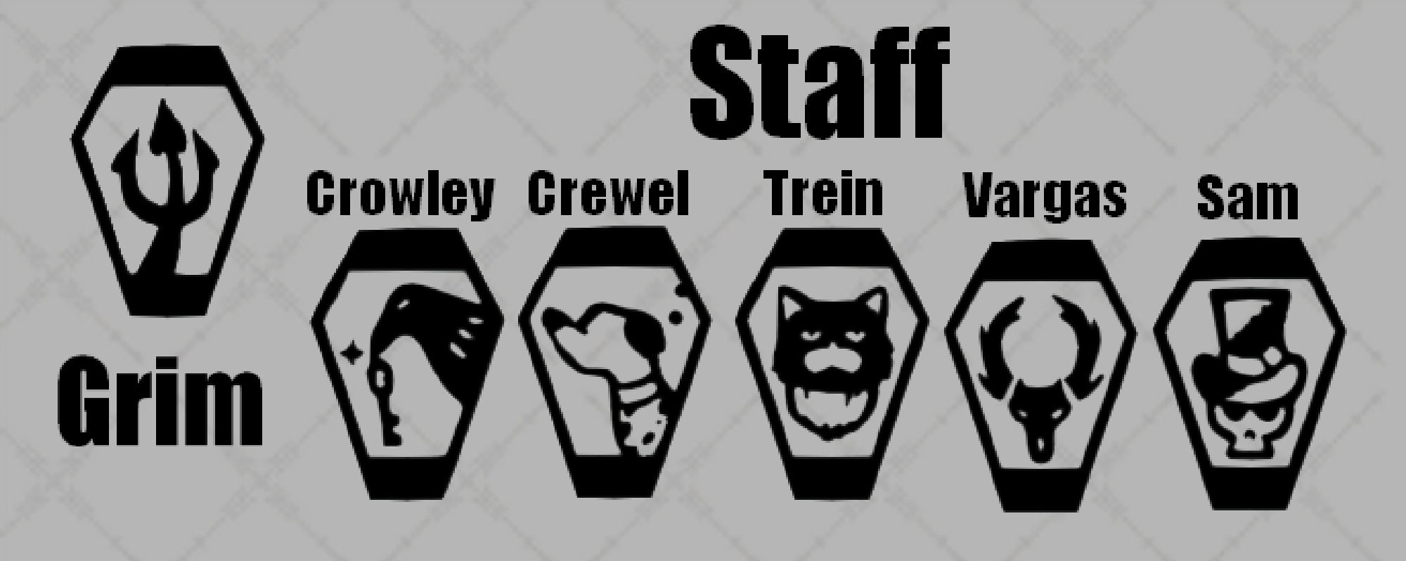 Twisted Wonderland Coffin Stickers - Etsy