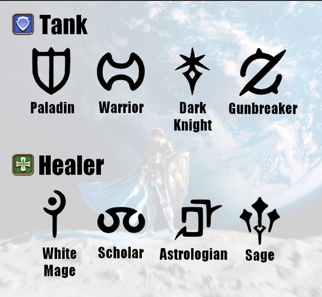 FFXIV Job Stickers - Etsy