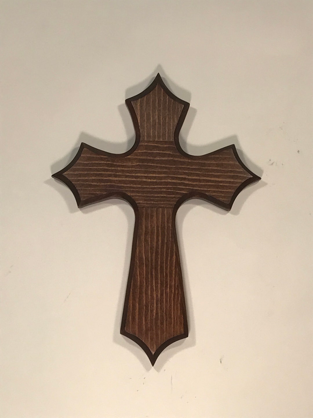 Pine Wood Cross 6 1/2 X 9 Trinity Cross - Etsy