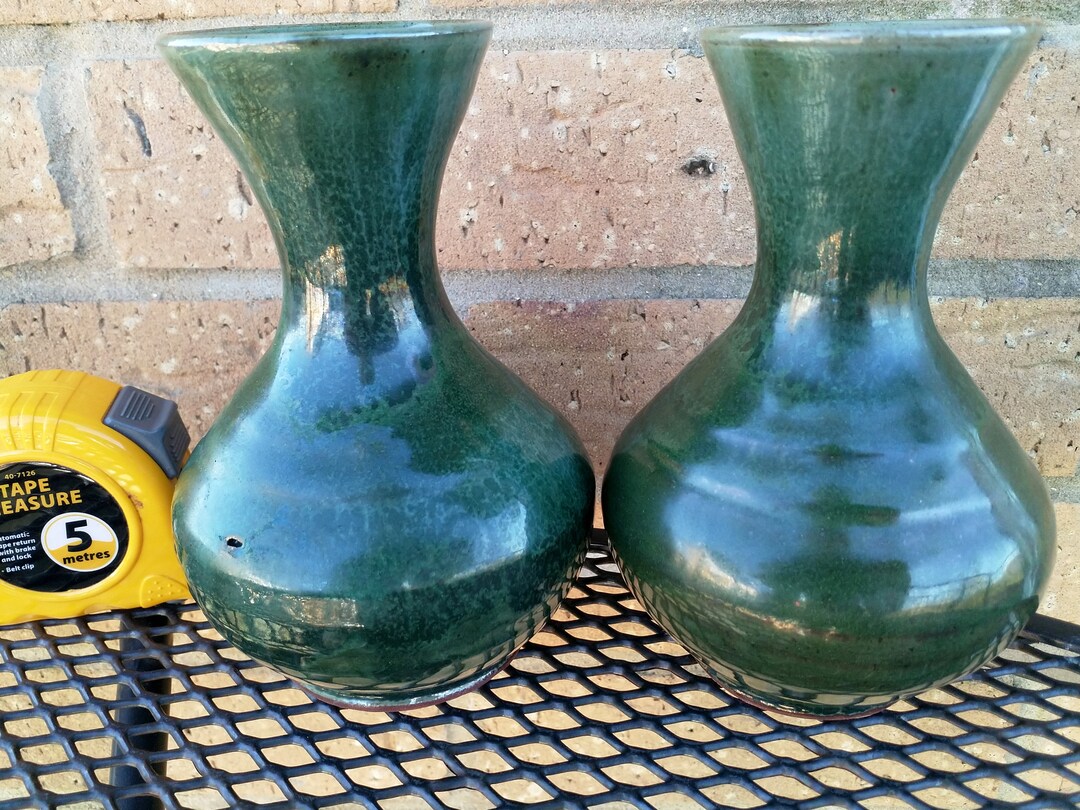 Studio Pottery Balustrade Vase by John Springer in Green - Etsy UK