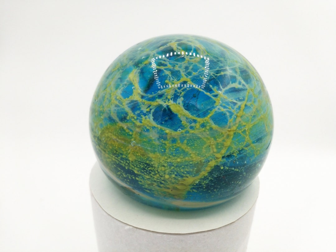 Mdina Glass Paperweight Sea and Sand - Etsy UK