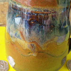 Bob Meier Tankard With Blue Drip Doe Ridge Pottery - Etsy
