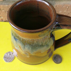 Bob Meier Tankard With Blue Drip Doe Ridge Pottery - Etsy
