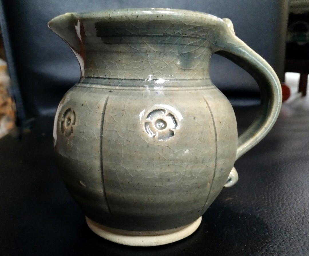 St Agnes Pottery Jug in Green by John Vasey - Etsy