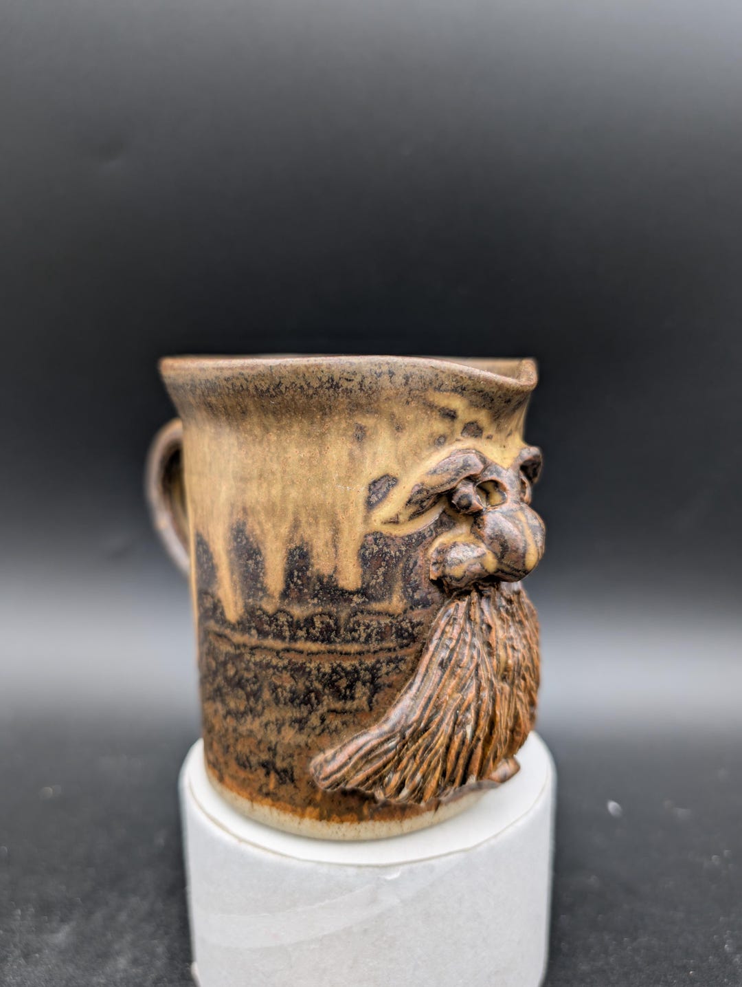 Studio Pottery Face Jug Face With Impressive Beard - Etsy