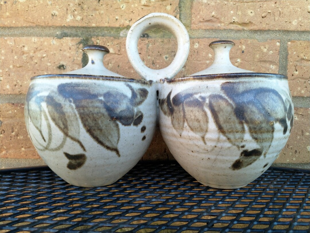 Oldrich Asenbryl Twin Condiment Containers With Convenient - Etsy