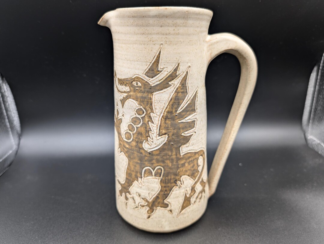 Tregaron Pottery Dragon Jug - Etsy